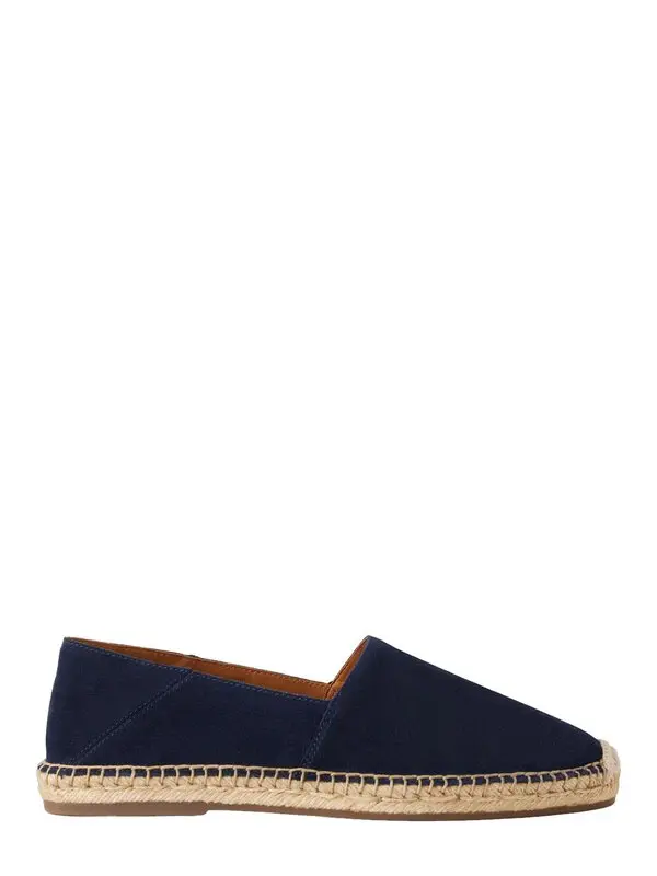 Polo Ralph Lauren Cevio Collapsible-heel Suede Espadrilles - Blue