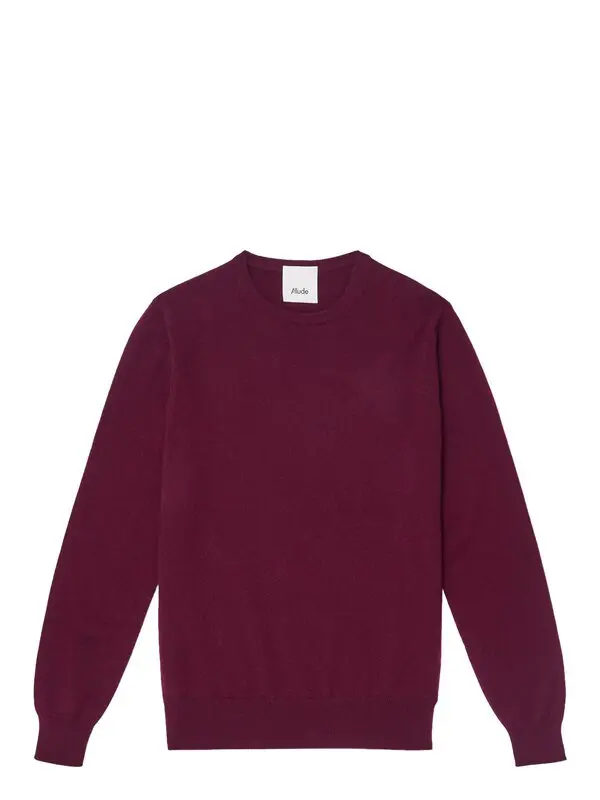 ALLUDE Cashmere Sweater - Burgundy