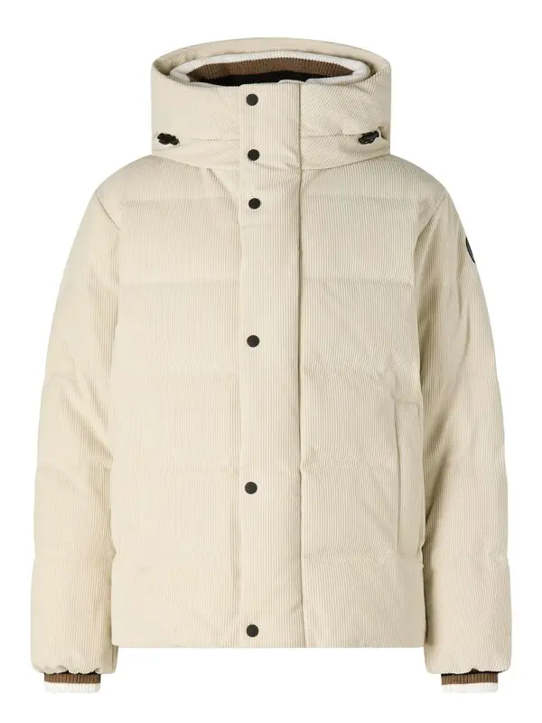 Fusalp Atila Padded Corduroy Down Ski Jacket - Cream