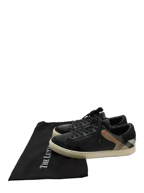 Burberry Leather Sneakers - Black