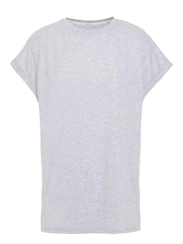 Zimmermann Mélange Cotton-jersey T-shirt - Light Gray