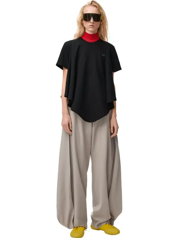 Loewe Cape T-shirt In Cotton Blend - Black