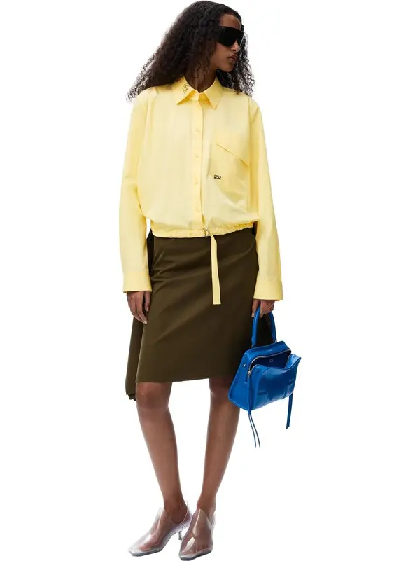 Loewe Belted Cotton Shirt - Light Yellow