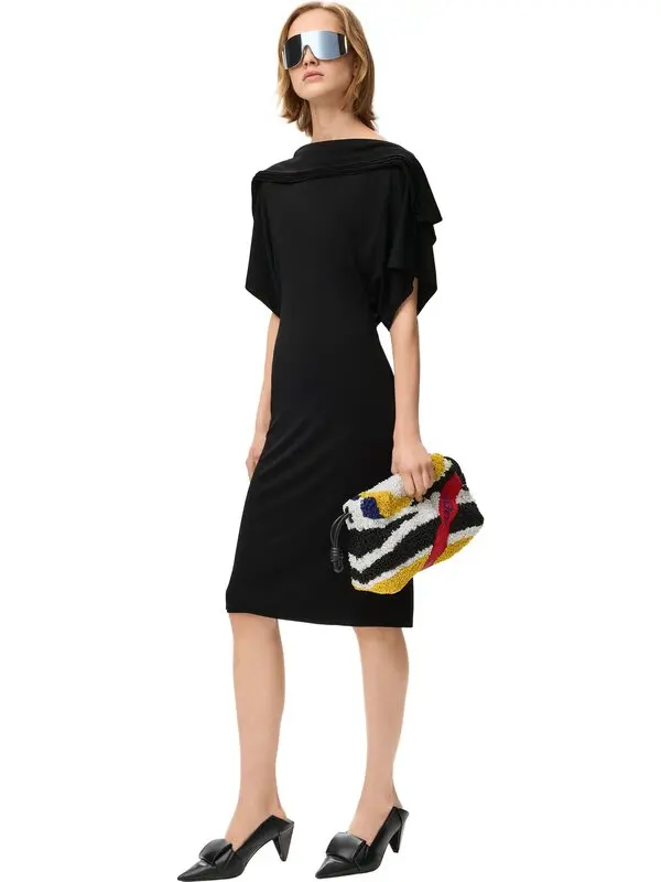 Loewe Dress In Viscose - Black