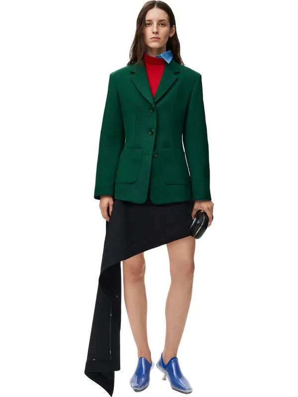 Loewe Jacket In Wool - Green