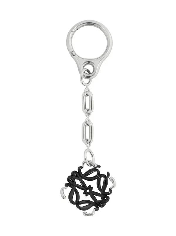 Loewe Anagram Scarabeo Charm - Silver/black