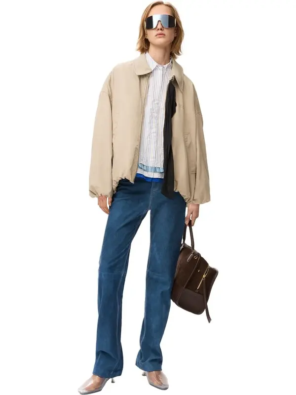 Loewe Jacket In Technical Fabric - Light Beige