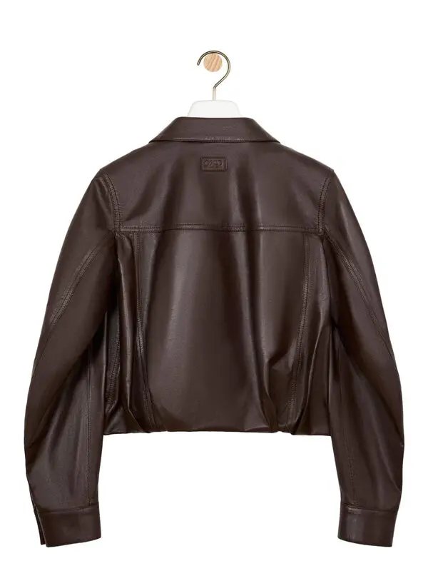 Loewe Jacket In Nappa Lambskin - Dark Brown