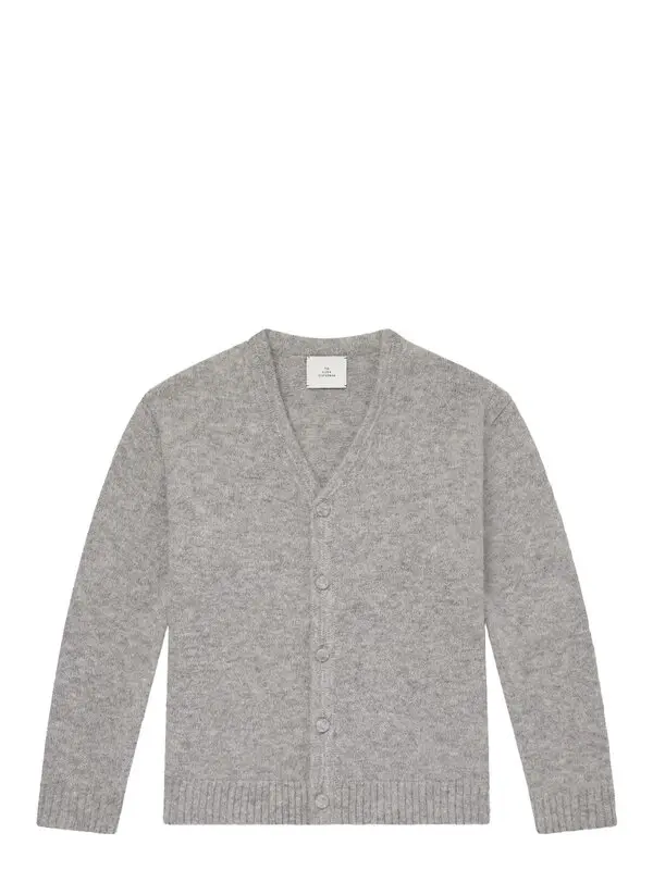 THE ELDER STATESMAN Isla Cardigan - Gray
