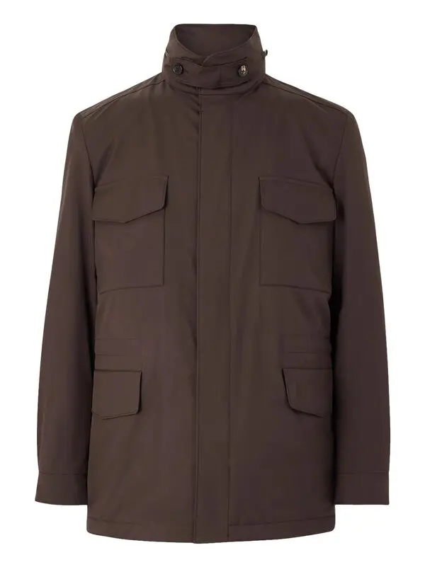 Loro Piana Traveller Windmate® Shell Hooded Field Jacket - Brown