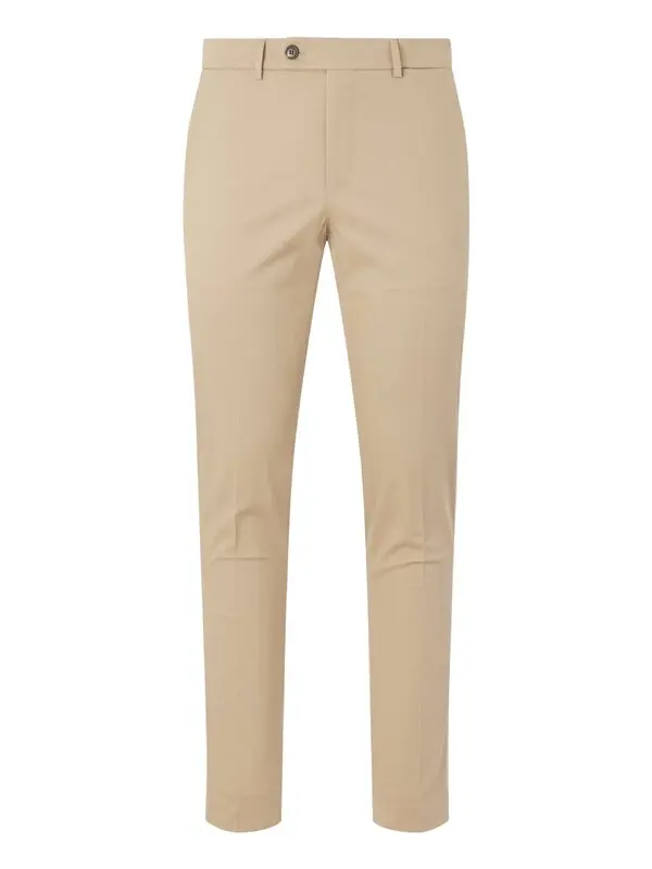 SLOWEAR Tapered Stretch-cotton Trousers - Beige