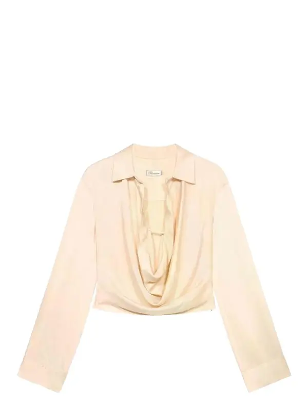 Blumarine Long-sleeved Blouse - Neutrals