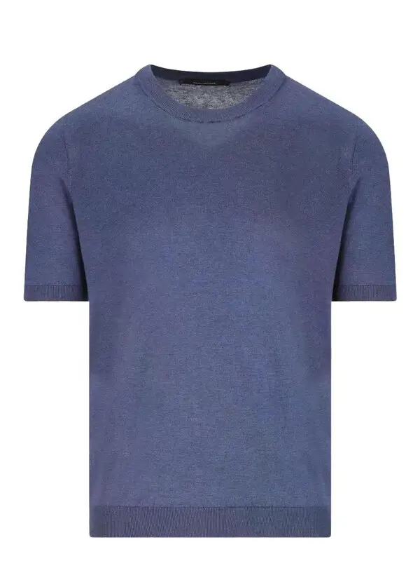 Tagliatore Ribbed T-shirt - Blue
