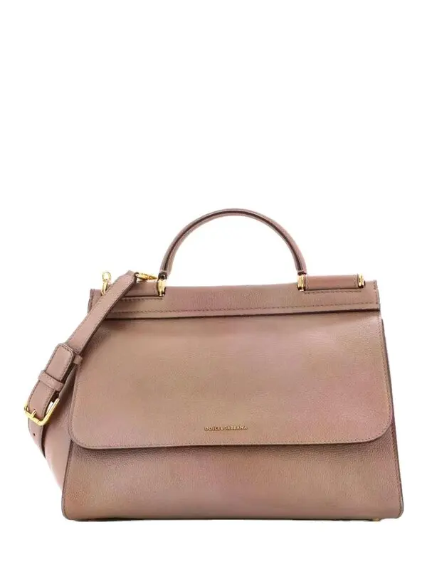 Dolce & Gabbana Miss Sicily Large Satchel - Neutrals