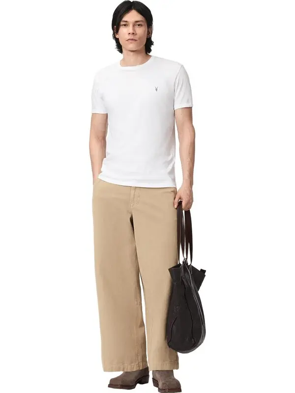 ALLSAINTS Jackson Wide Leg Trousers - Dune Brown