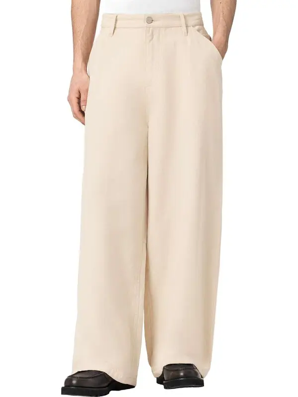 ALLSAINTS Jackson Wide Leg Trousers - Pebble White