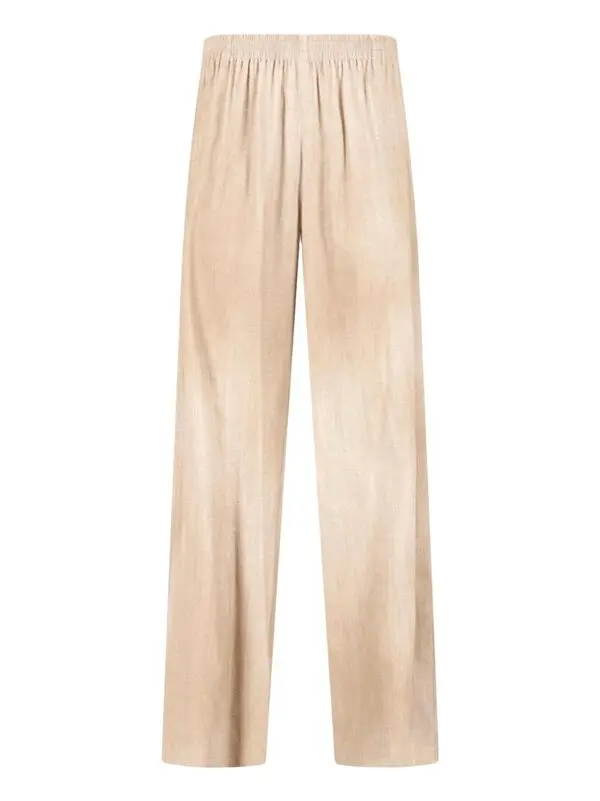 Ermanno Scervino Viscose Wide Leg Pants - Beige