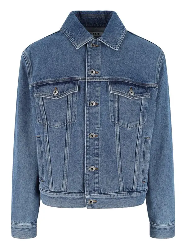 Loewe Anagram Denim Jacket - Blue