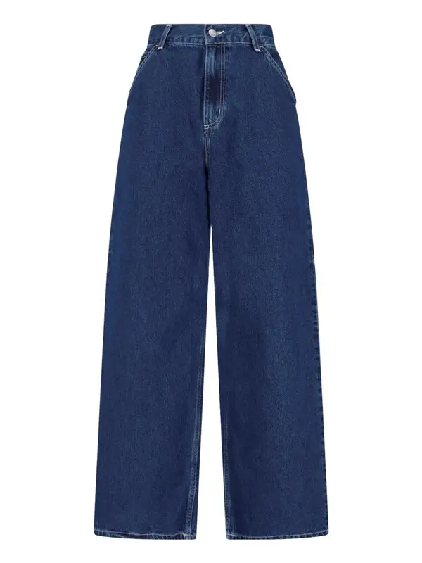 Carhartt Work In Progress Wide Leg Jeans - Blue