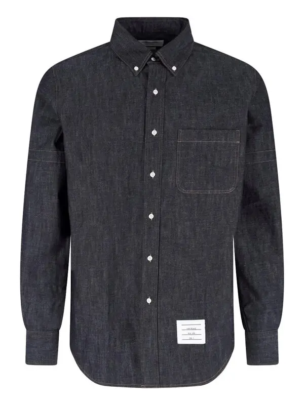 Thom Browne Denim Shirt "armband - Blue