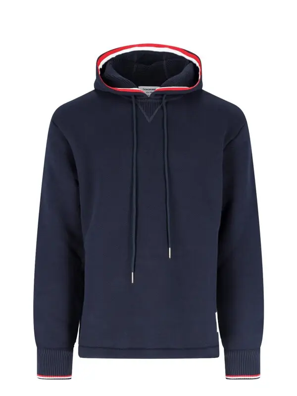 Thom Browne Striped Sweatshirt - Blue