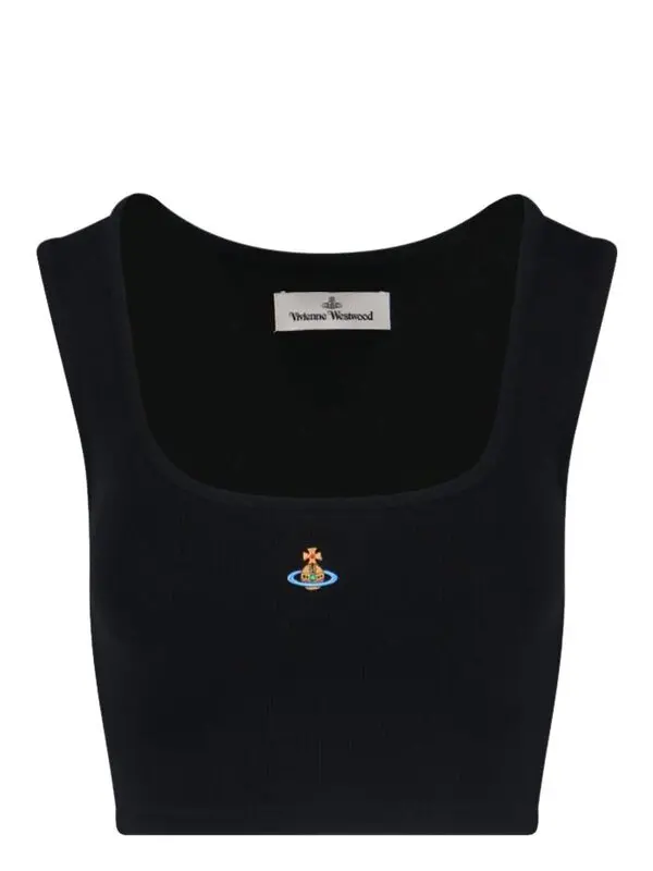 VIVIENNE WESTWOOD Orb Tank Top - Black