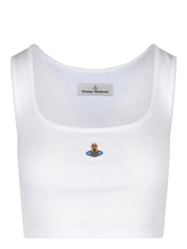 VIVIENNE WESTWOOD Orb Tank Top - White