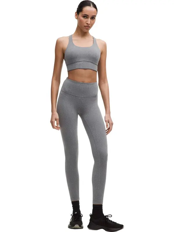 Lululemon Wunder Train High-rise Tight 25 - Intertwine Texture Black White