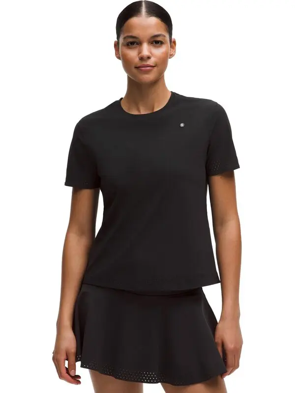 Lululemon Ventilated Short-sleeve Tennis Shirt - Black