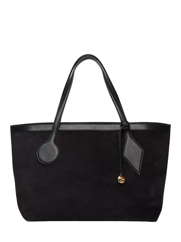 LIFFNER Suede Tote Bag - Black