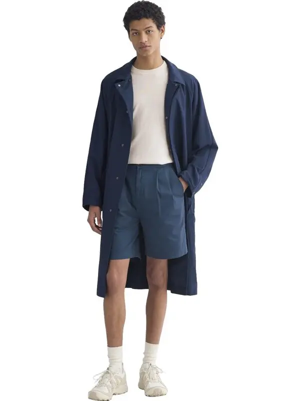 Everlane Pleated Easy Short - Midnight Navy