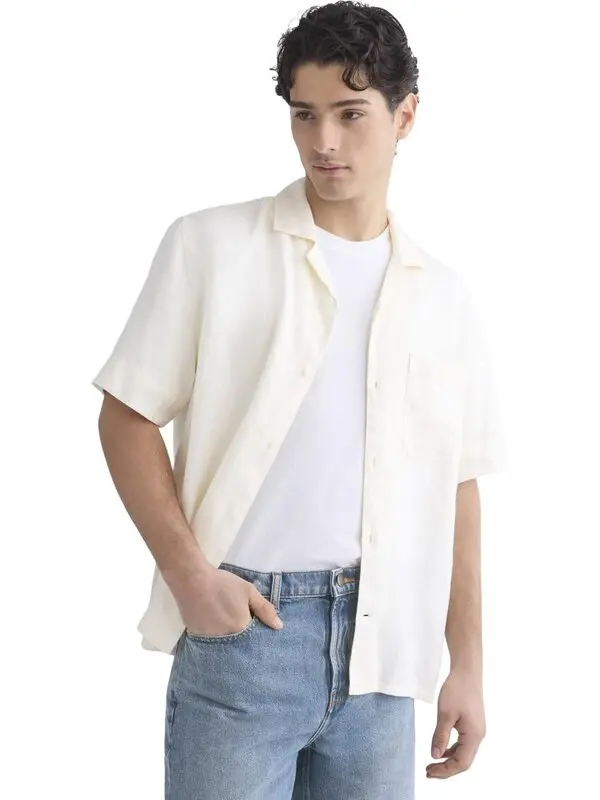 Everlane Linen Resort Shirt - Bone