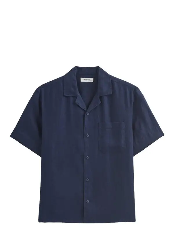 Everlane Linen Resort Shirt - Navy