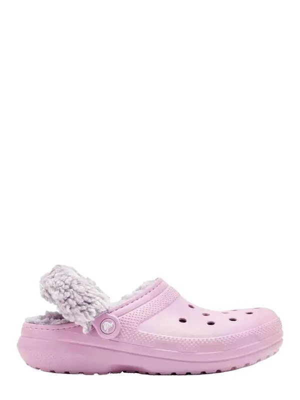 CROCS Furry Trim Slides - Pink