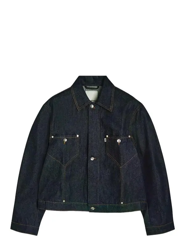 You Must Create Button Denim Jacket - Blue