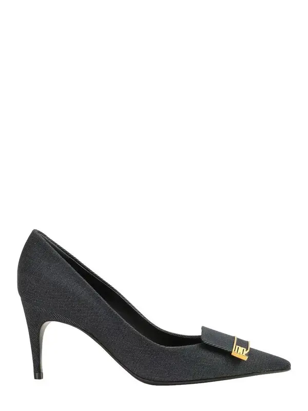 SERGIO ROSSI Pointed-toe Pumps With Buckle - Blue