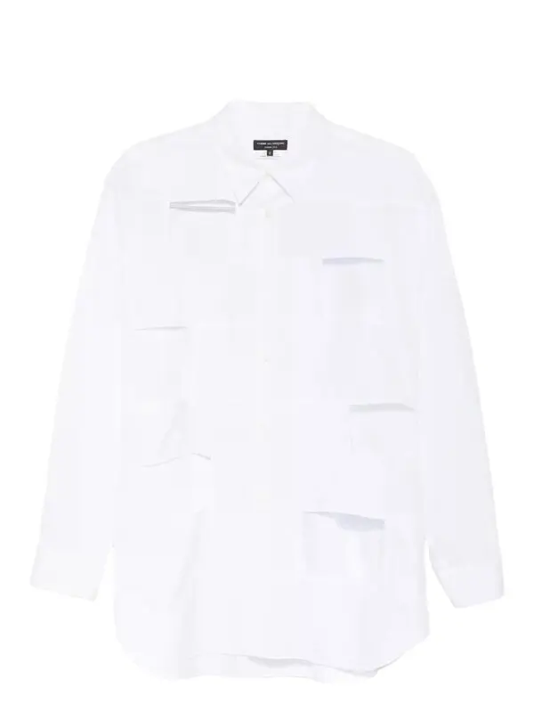 Comme Des Garçons Cut-out-design Shirt - White