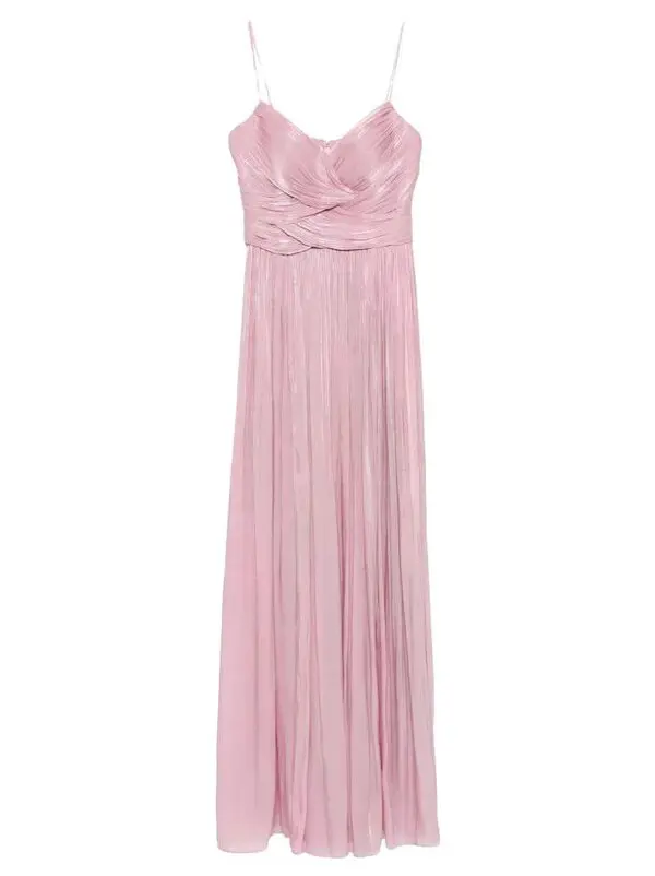 Costarellos Sireen Pleated Maxi Dress - Pink