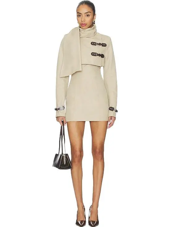 LOVERS AND FRIENDS Florence Mini Dress - Tan