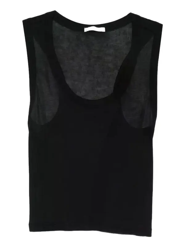 Co Sop-neck Tank Top - Black