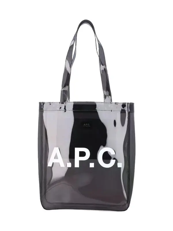 A.p.c. Lou Logo Tote Bag - Grey