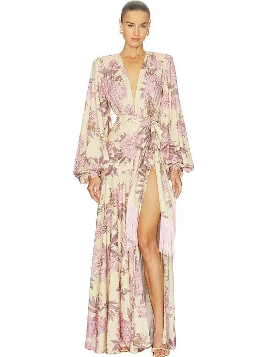 BRONX BANCO Magnolia Carmen Gown - Ivory