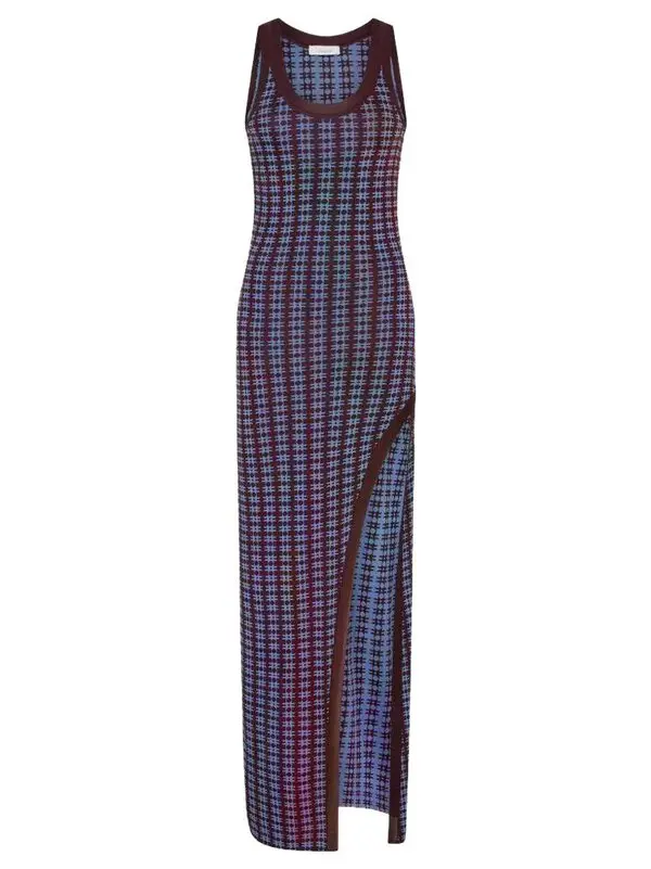 Rabanne Sleeveless Midi Dress - Purple
