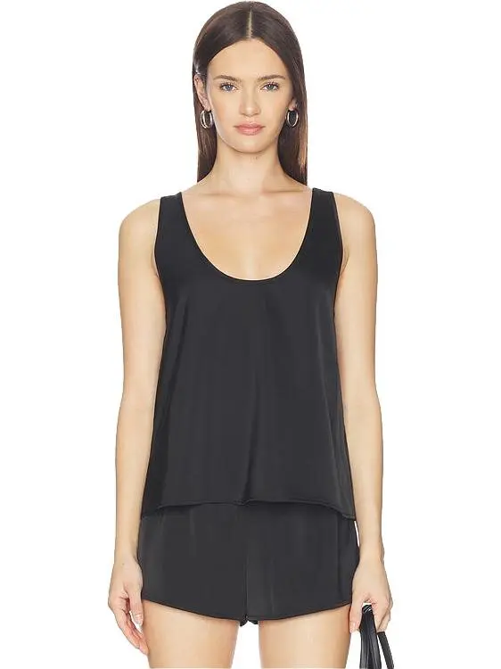 ALL THE WAYS Lavender" Top - Black