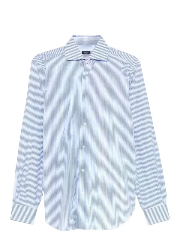 BARBA NAPOLI Striped Shirt - Blue