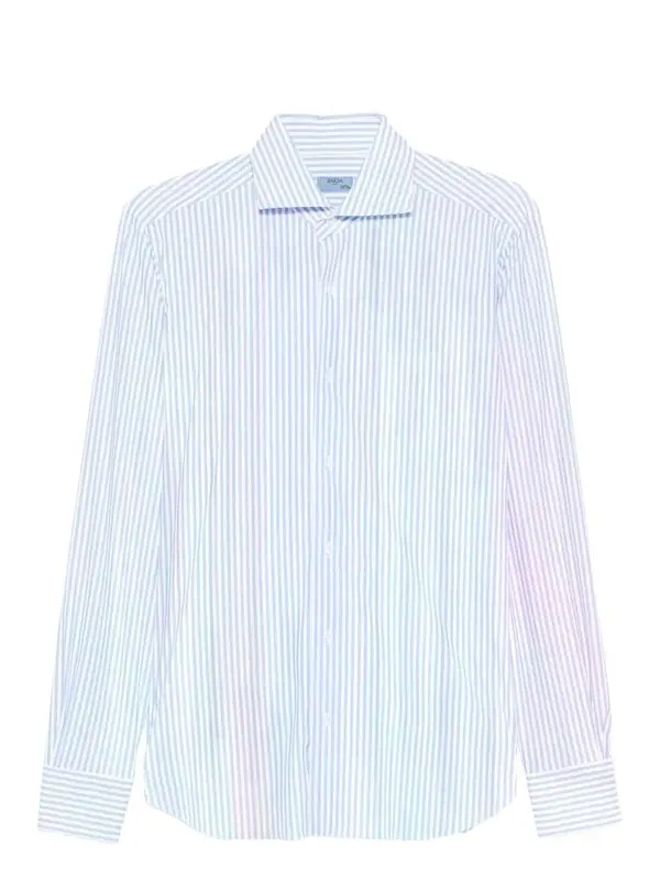 BARBA NAPOLI Striped Shirt - Blue