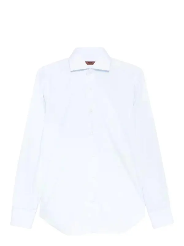 BARBA NAPOLI Point-collar Shirt - Blue