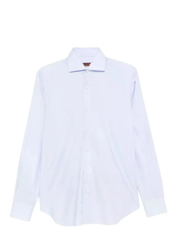 BARBA NAPOLI Point-collar Shirt - Blue