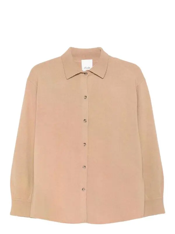 ALLUDE Buttoned Cardigan - Neutrals
