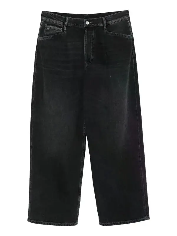 NINE:INTHE:MORNING Logo-patch Jeans - Black